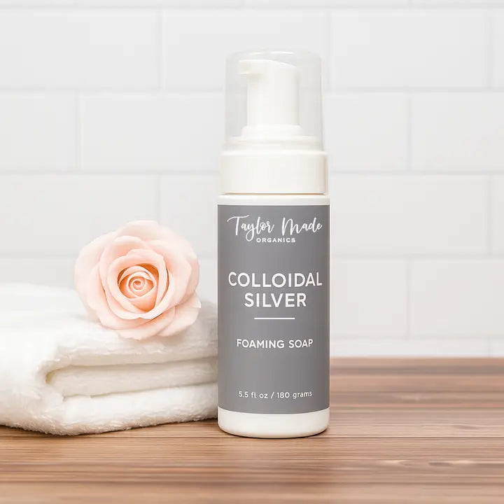 Colloidal Silver Foaming Cleanser – Organic Gentle Face Wash – Ziba Beauty